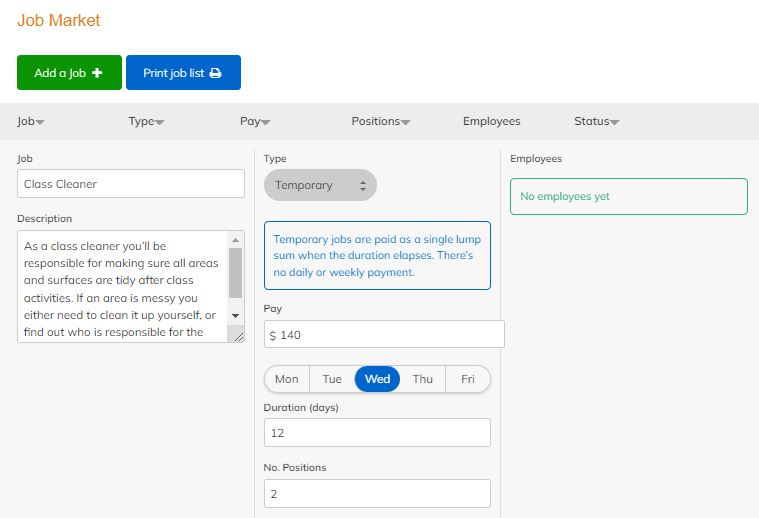 Different job types | Banqer